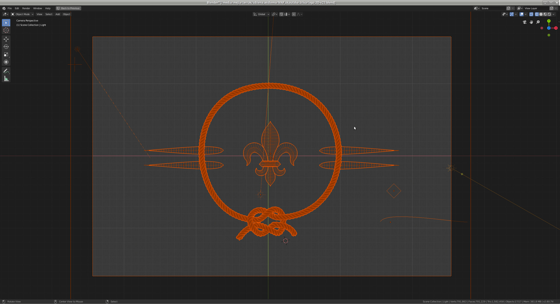 Milan Rys - Skaut - motiv na triko (Scout motif for t-shirt)