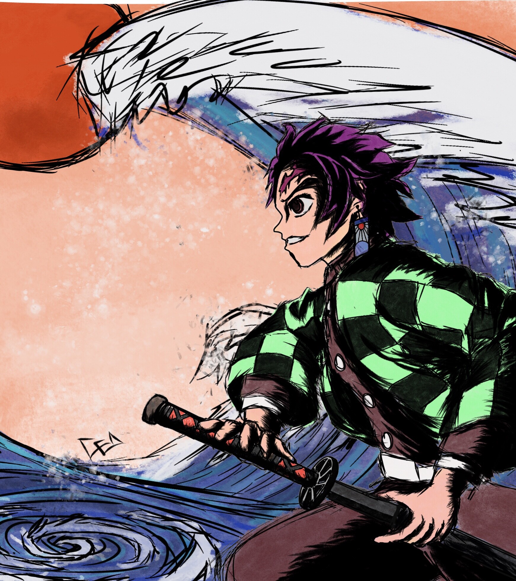 ArtStation - Tanjiro the Slayer