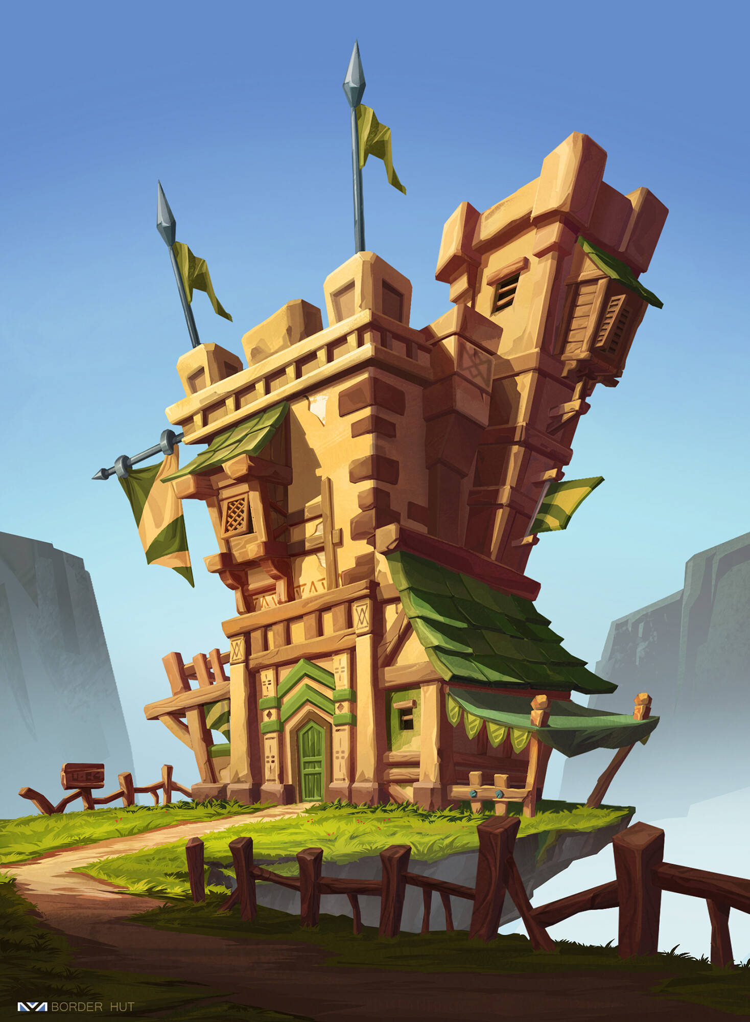 ArtStation - border hut3
