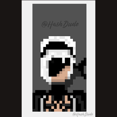 ArtStation - NieR Automata 2B | Pixel Art