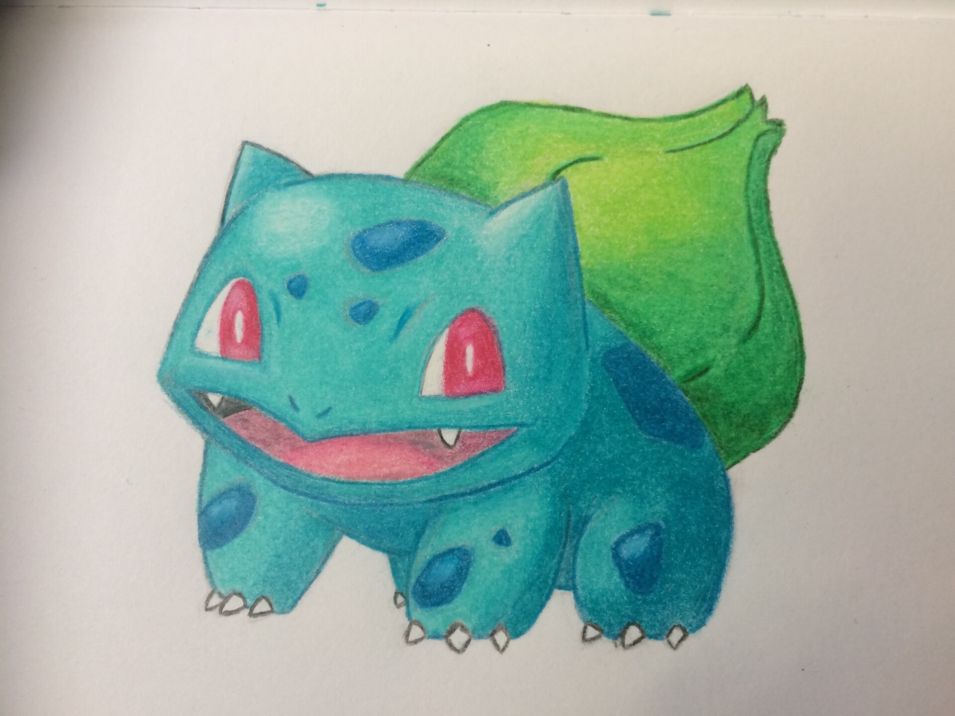 Bulbasaur Drawing With Color