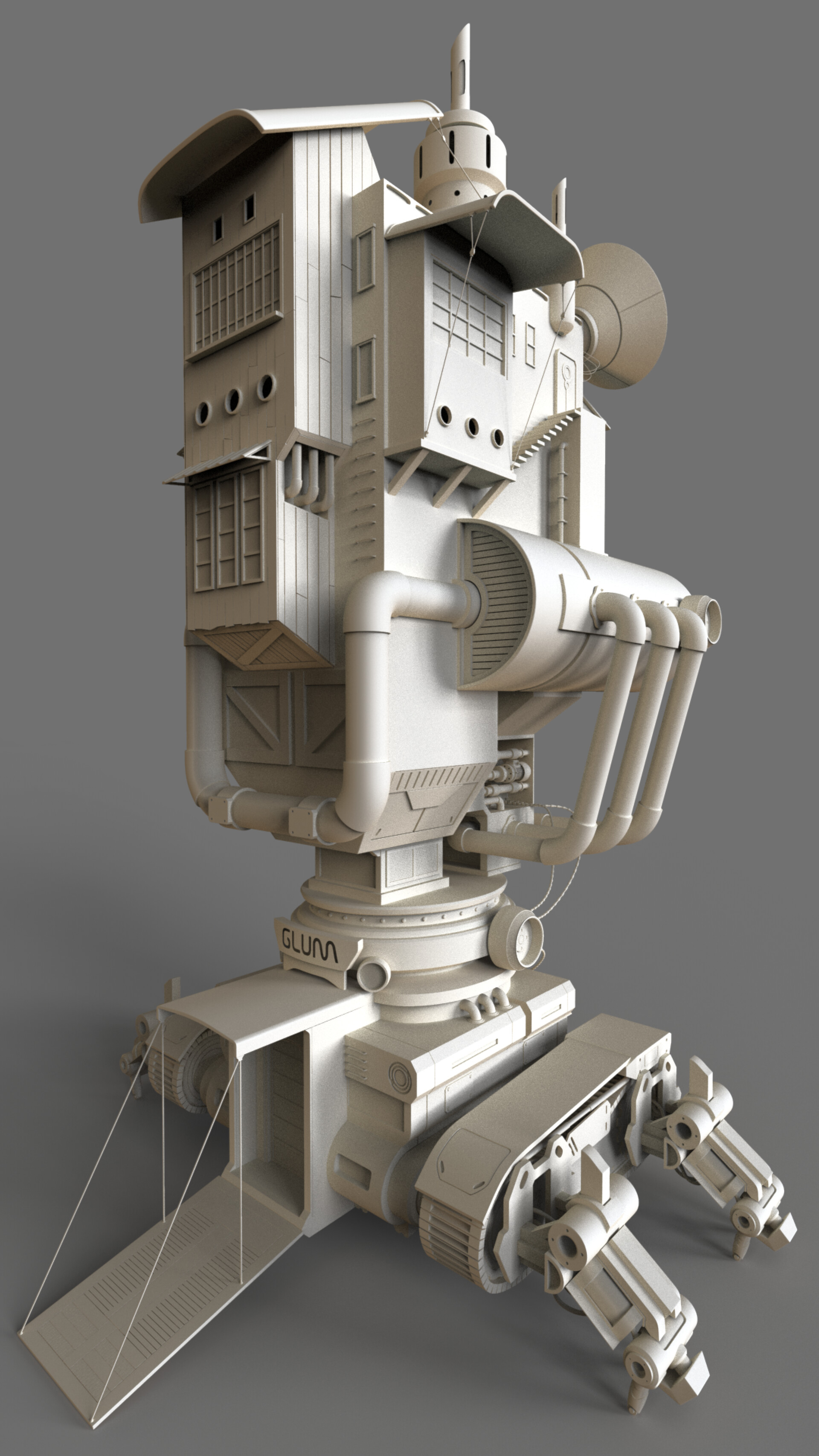 ArtStation - Steampunk Walking House