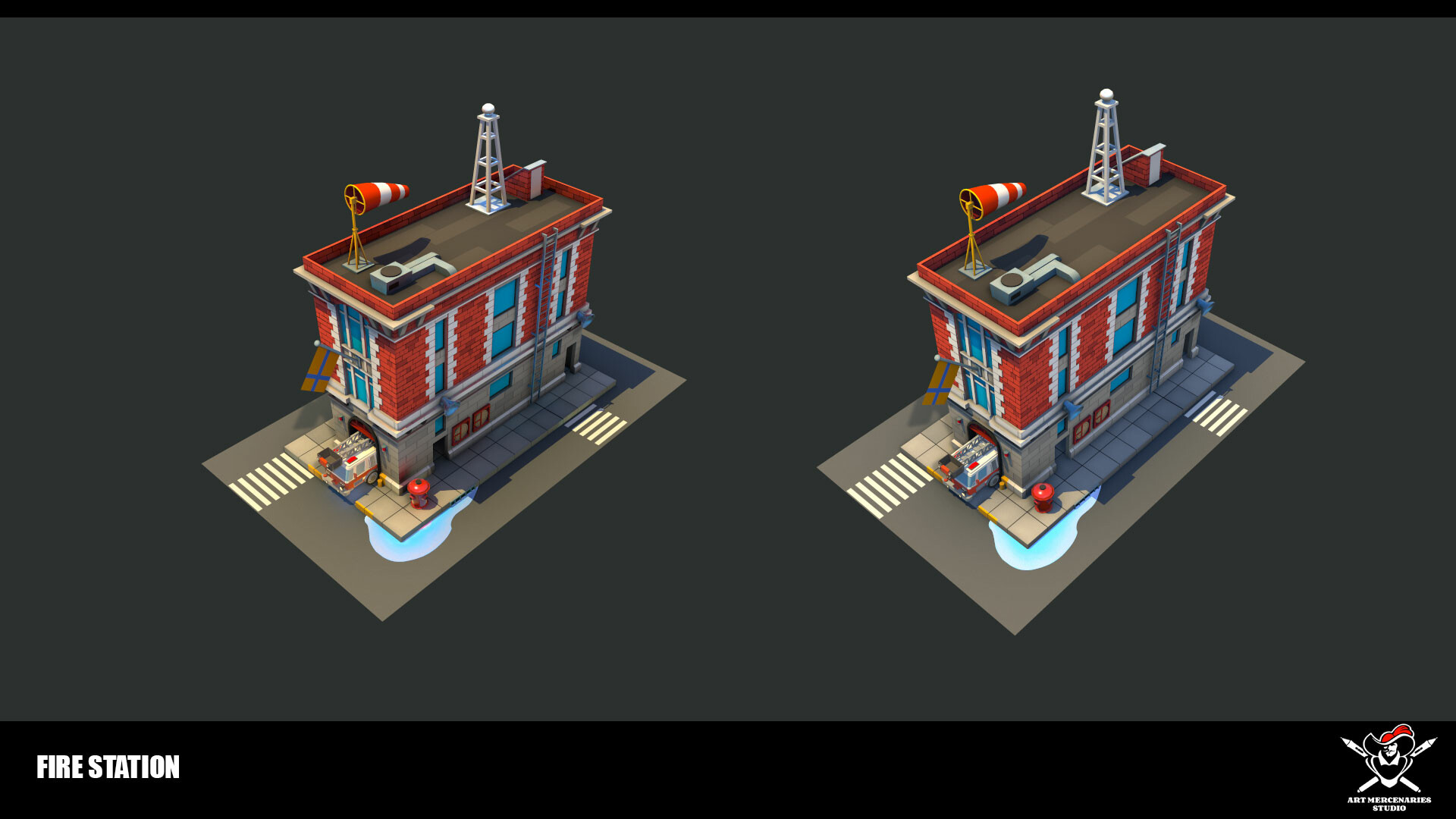 ArtStation - fire station