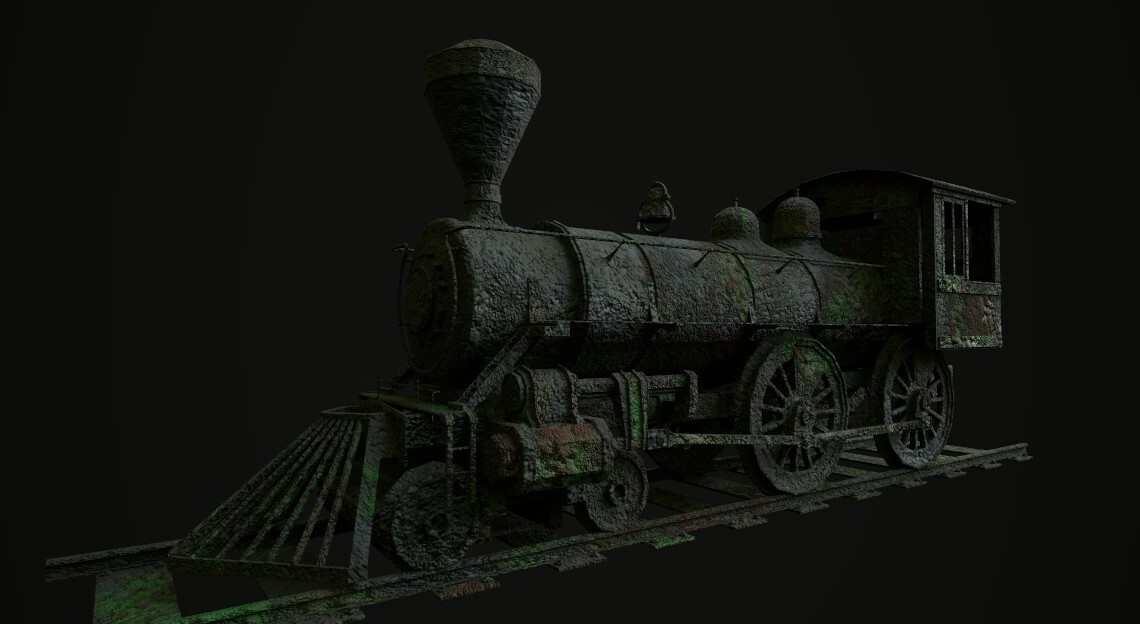 ArtStation - Rusty,Dusty&Mossy Train