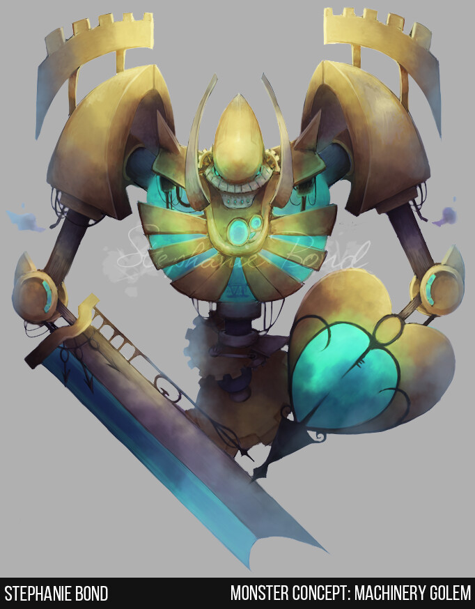ArtStation - Clockwork Monster concept art