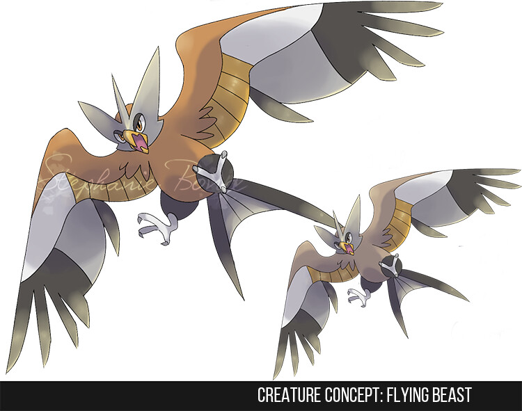 ArtStation - Hawk Monster concept art