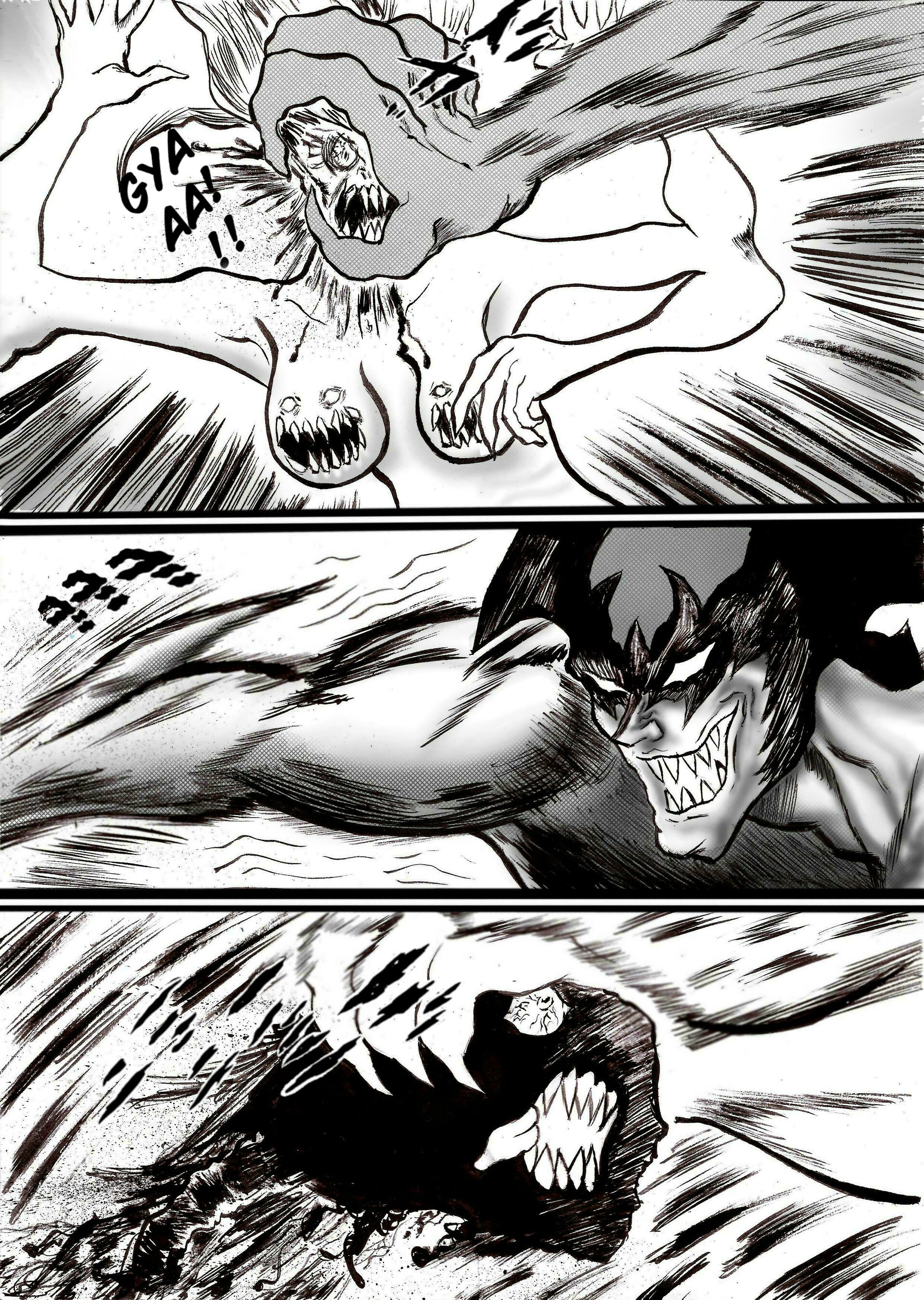 devilman manga panels