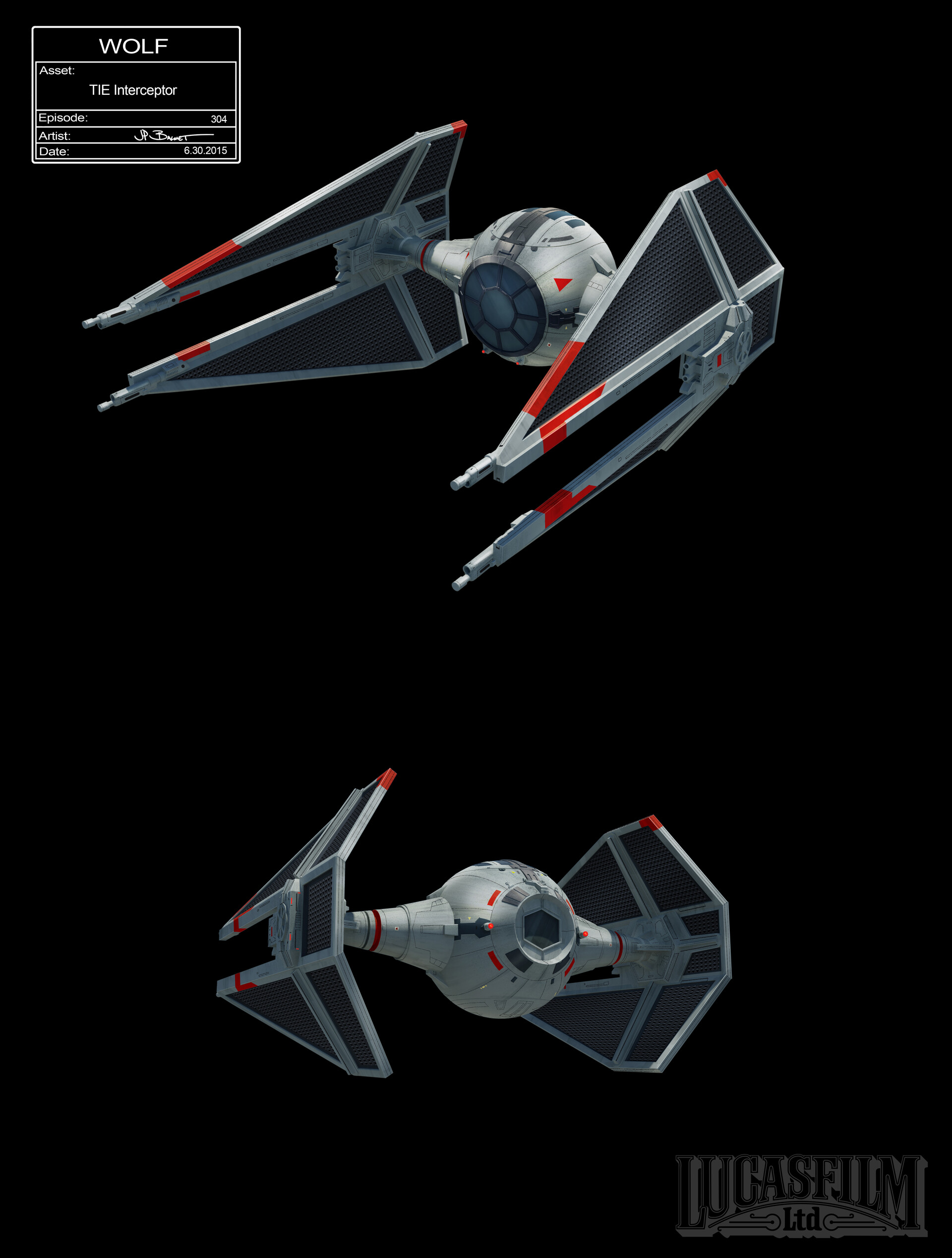 Experimental TIE Interceptor by John-Paul Balmet : r/ImaginaryJedi