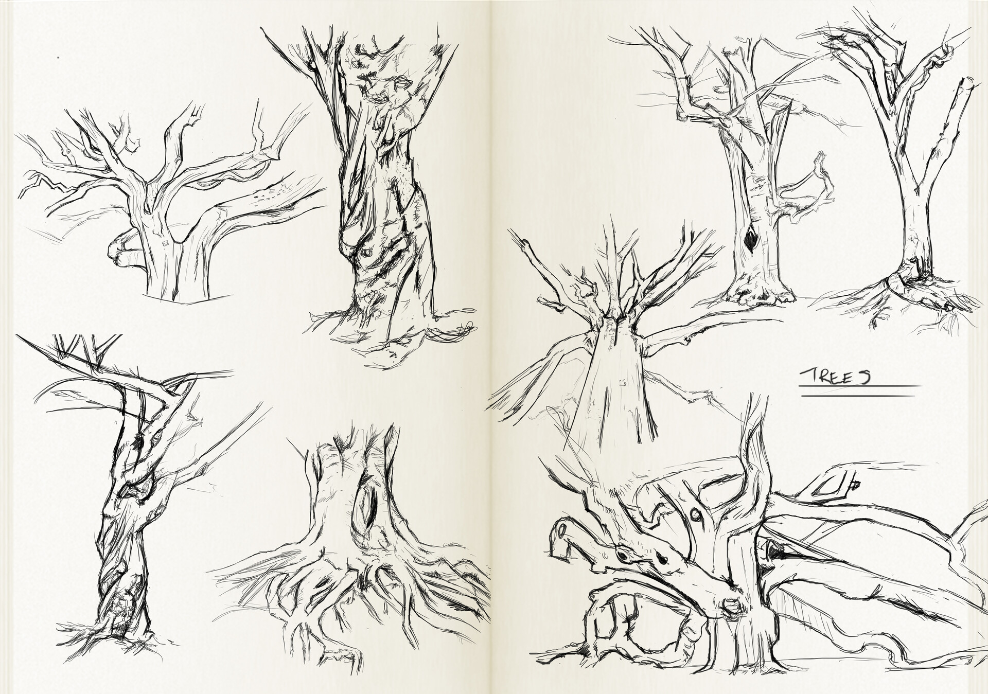 ArtStation - Studying Tree Structures