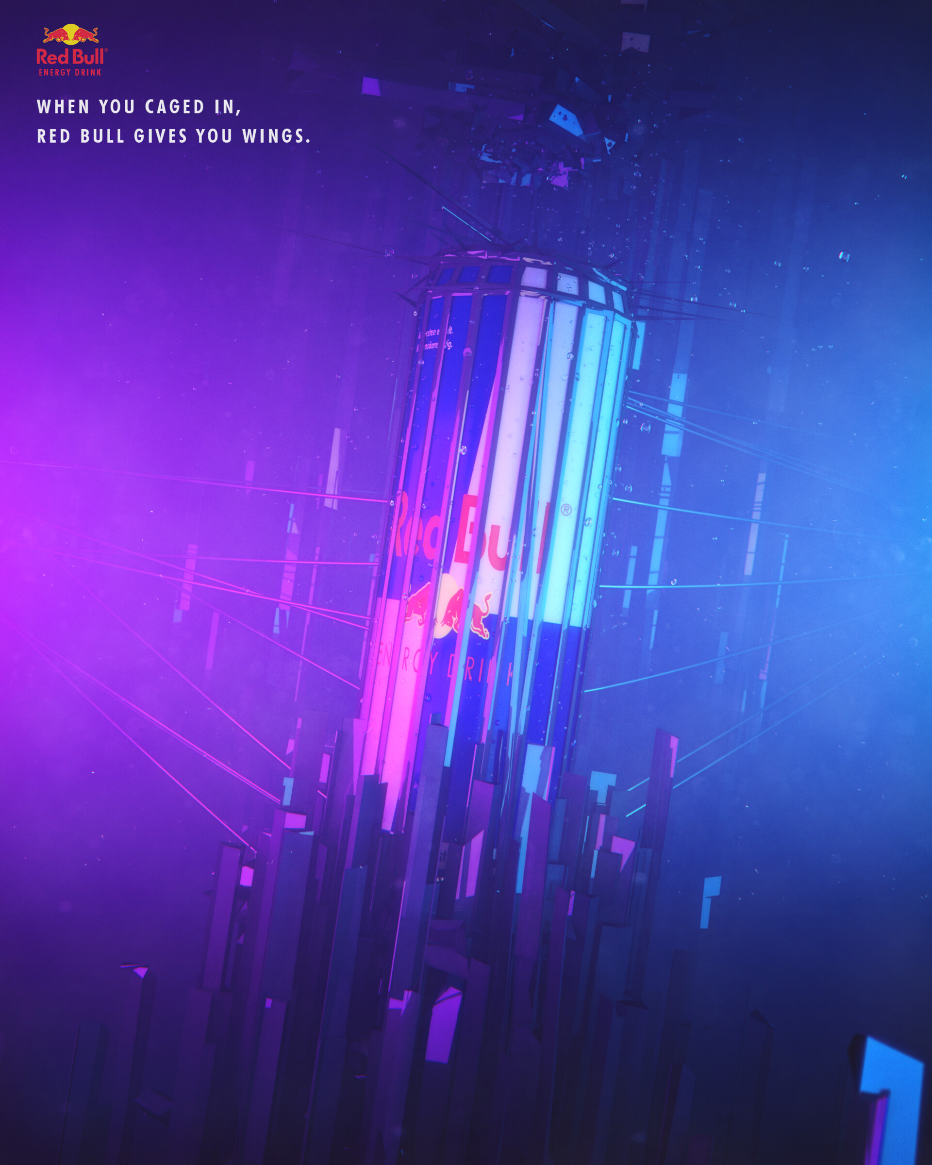 ArtStation - Red Bull Advertisement Design