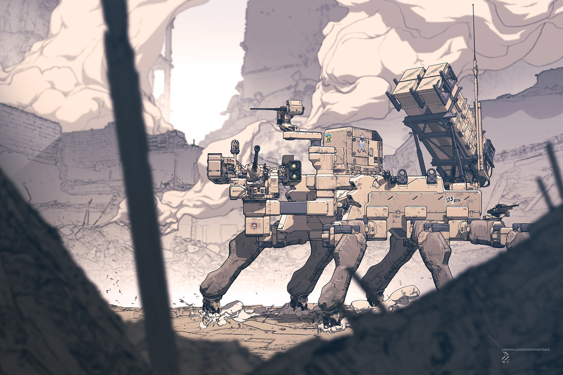 ArtStation - DRASH 08 / 2019: SHUB-NIGGURATH M1-A2, Multiple Rocket ...