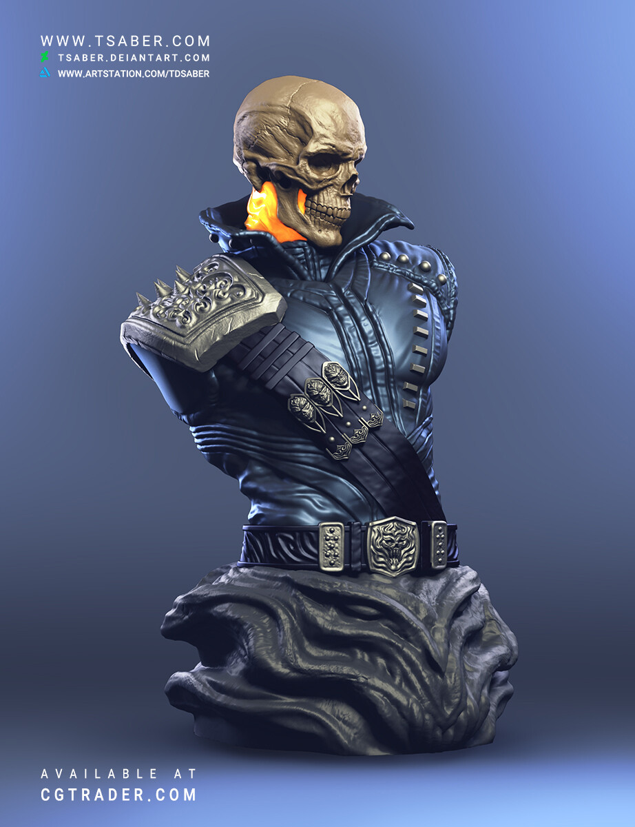 Taregh Saber - Ghost Rider Bust