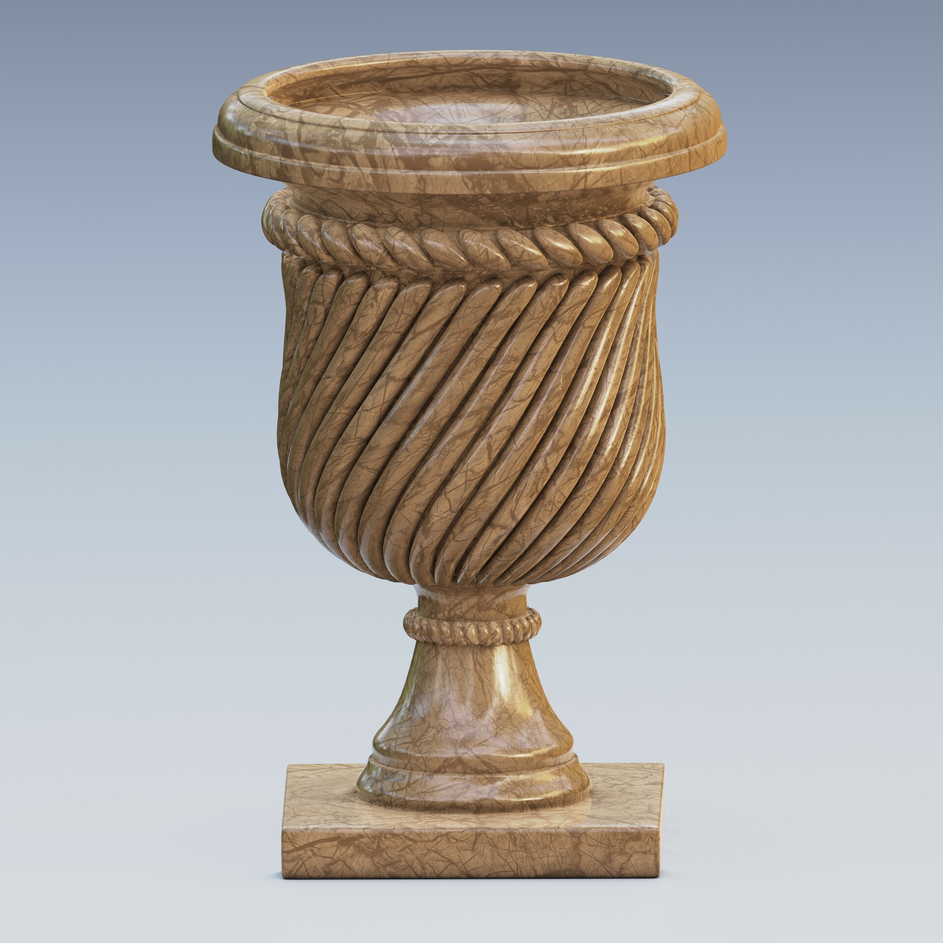 ArtStation - Garden urn planter02 3D model