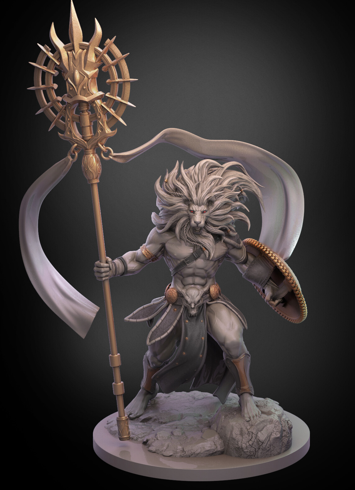 ArtStation - Lion warrior
