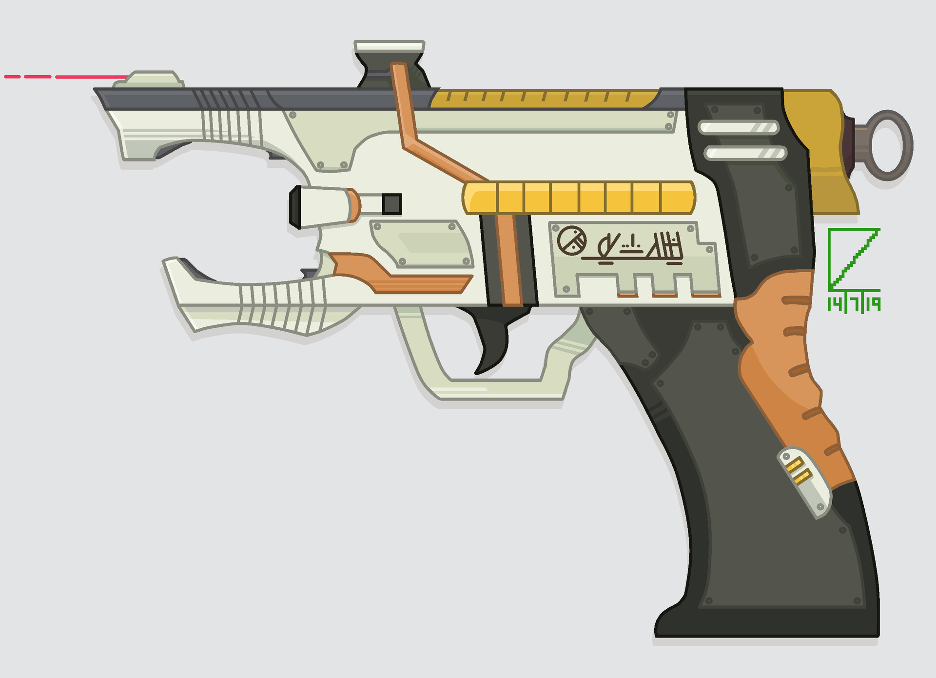 ArtStation - Plasma Pistol Concept Design
