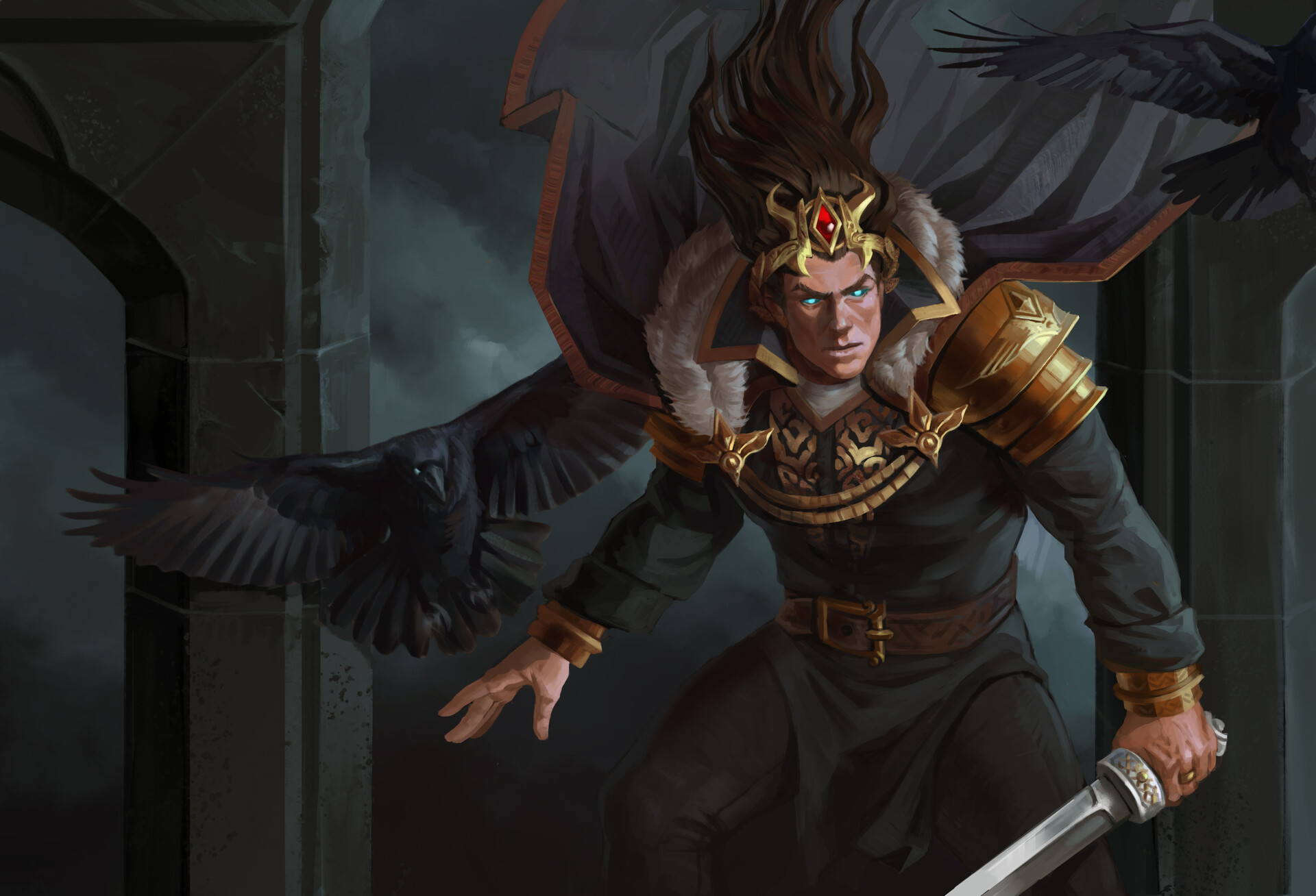 ArtStation - raven master (old pic rework) 2013 to 2019 Berthram