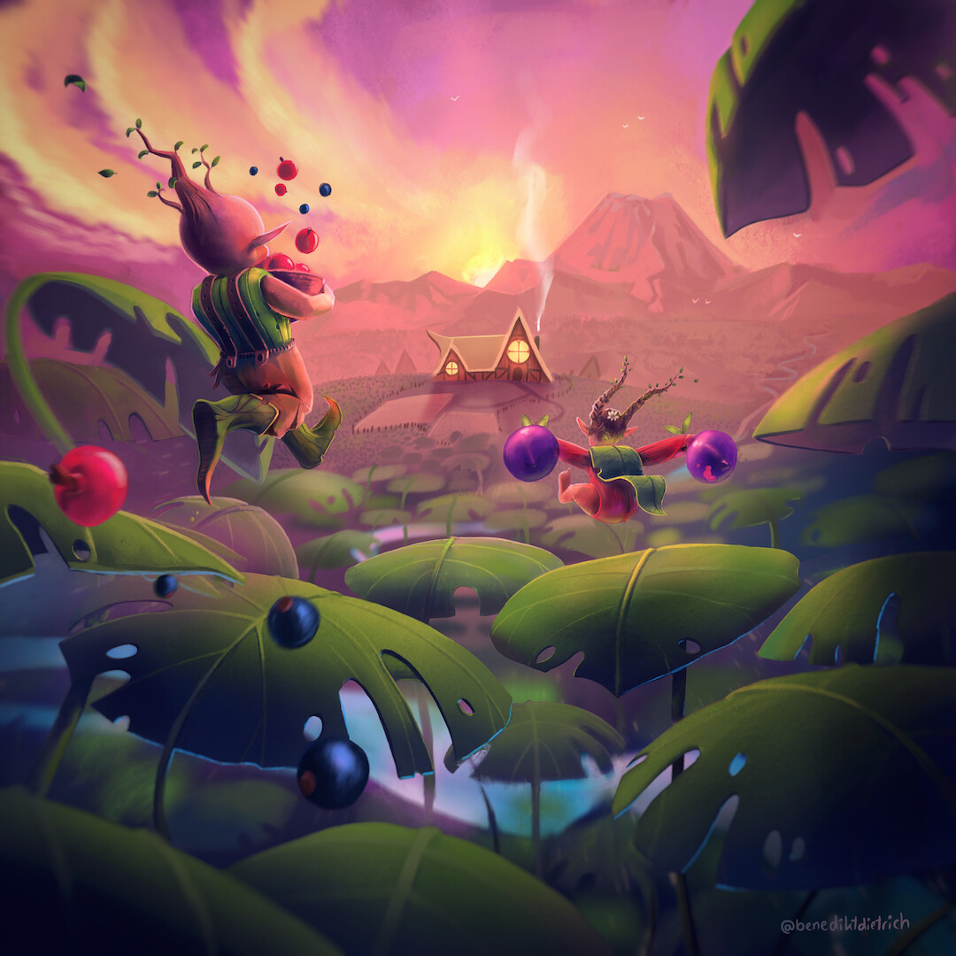 ArtStation - Berry Pickers