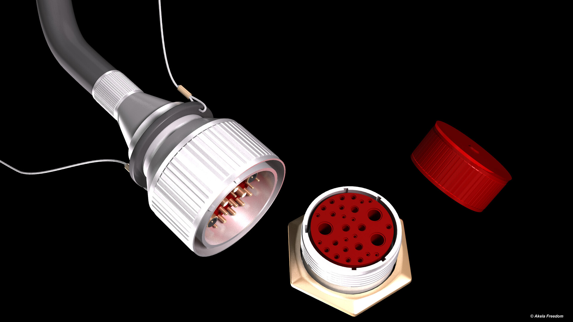 ArtStation - MIL-STD-1760 Connector