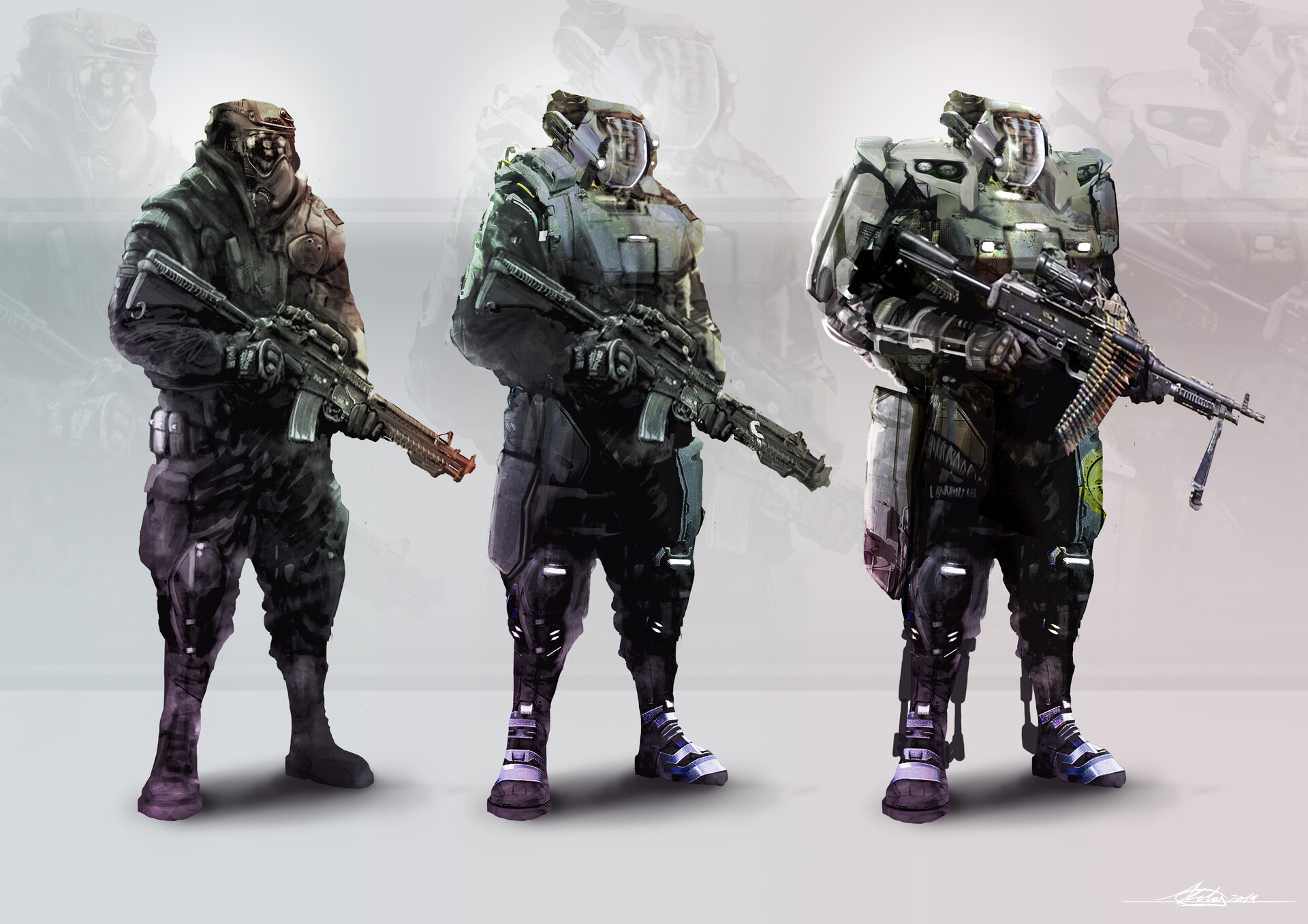 ArtStation - Soldier concepts, Daniel Arias