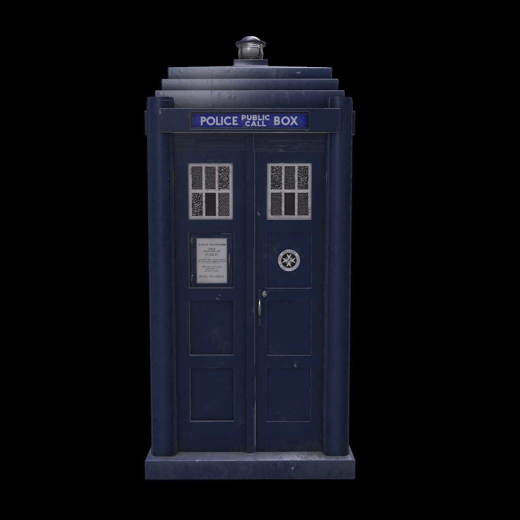 johanes chendra - Mark 2 Metropolitan Police Box 3D model