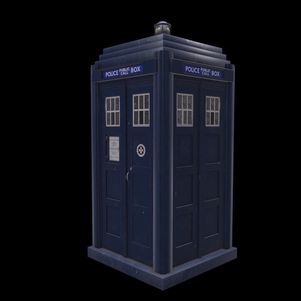 johanes chendra - Mark 2 Metropolitan Police Box 3D model