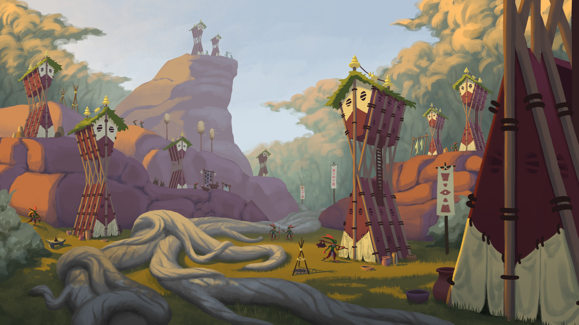 ArtStation - Goblin Village