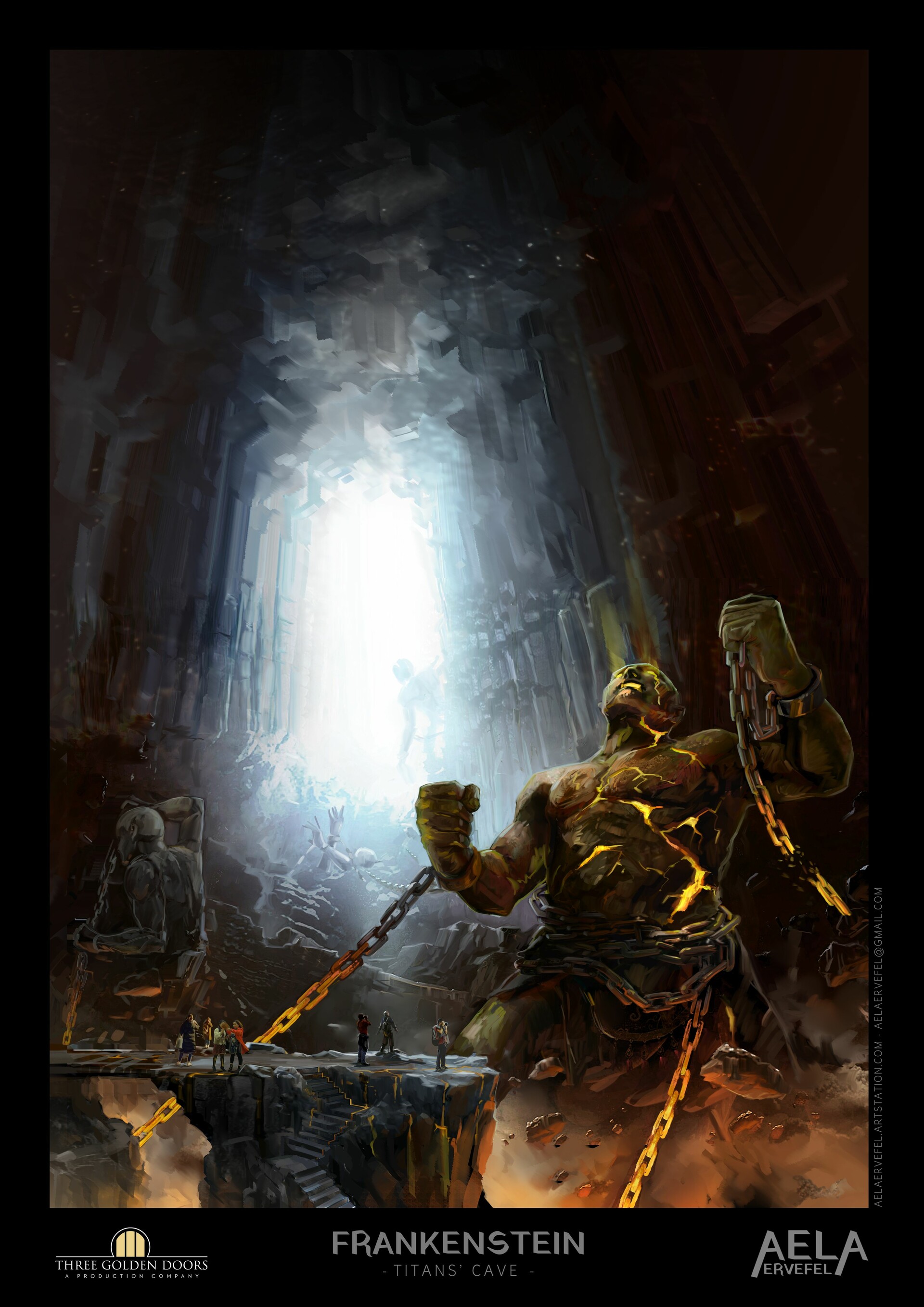 ArtStation - Frankenstein - Titan' s cave