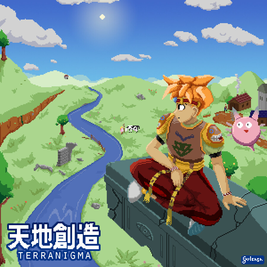 ArtStation - 'Ark's Idyllic Future' - Terranigma Fan Art (with process)