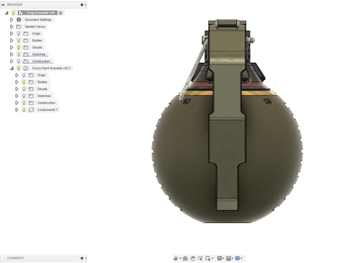 Wesley Johnson - F1 Technologies - M72 Frag Grenade