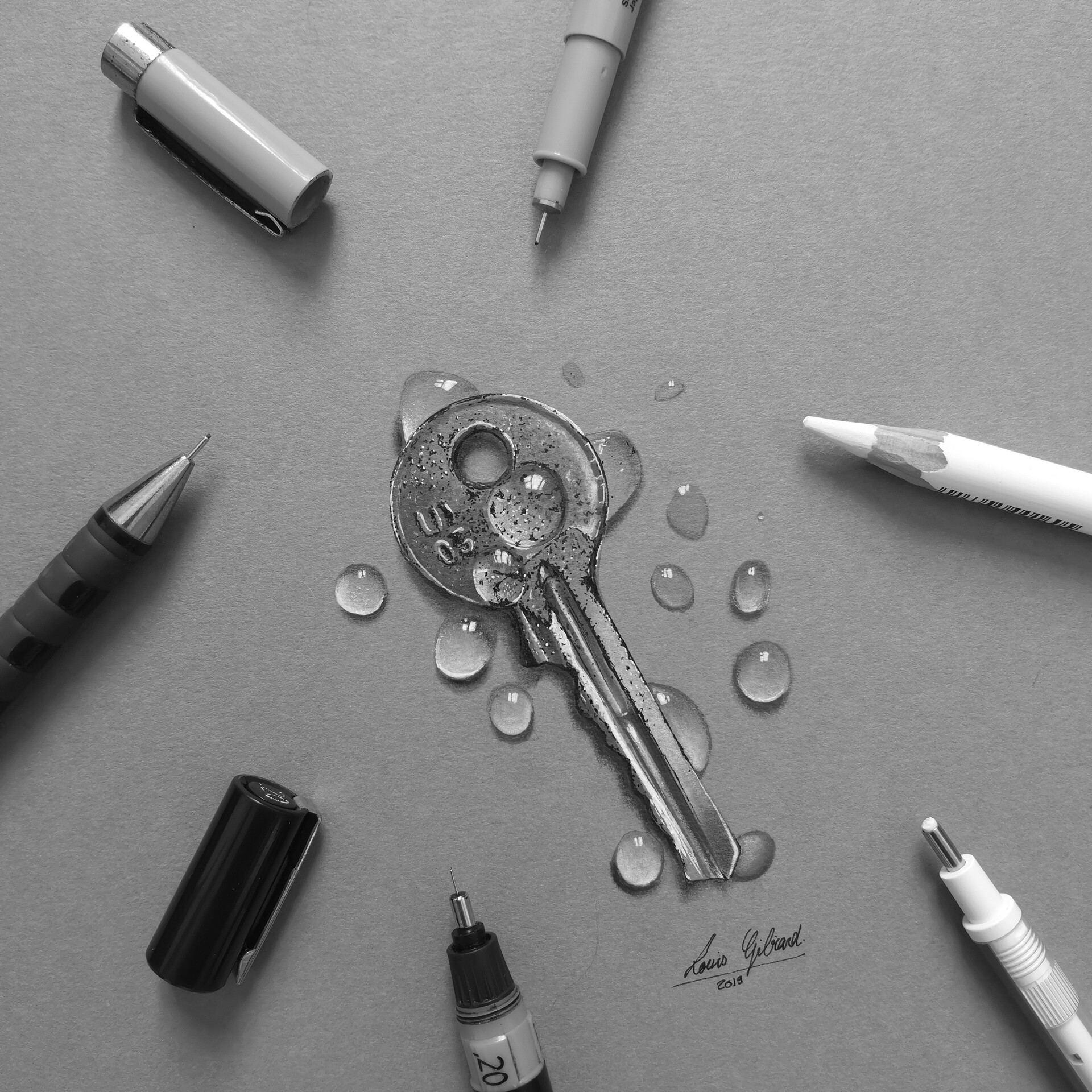 Louis Gibiard - Realistic drawings