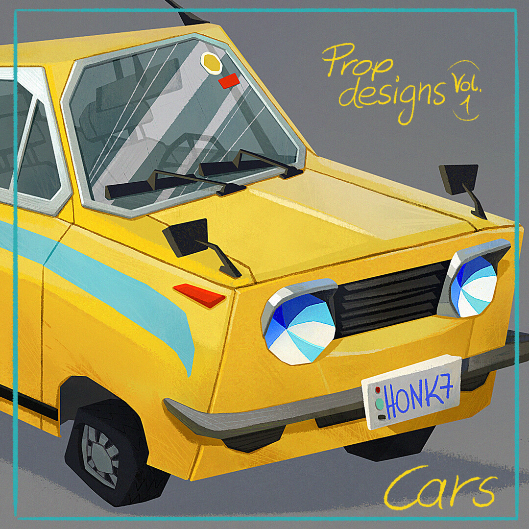 ArtStation - Prop designs Vol.1 - Cars