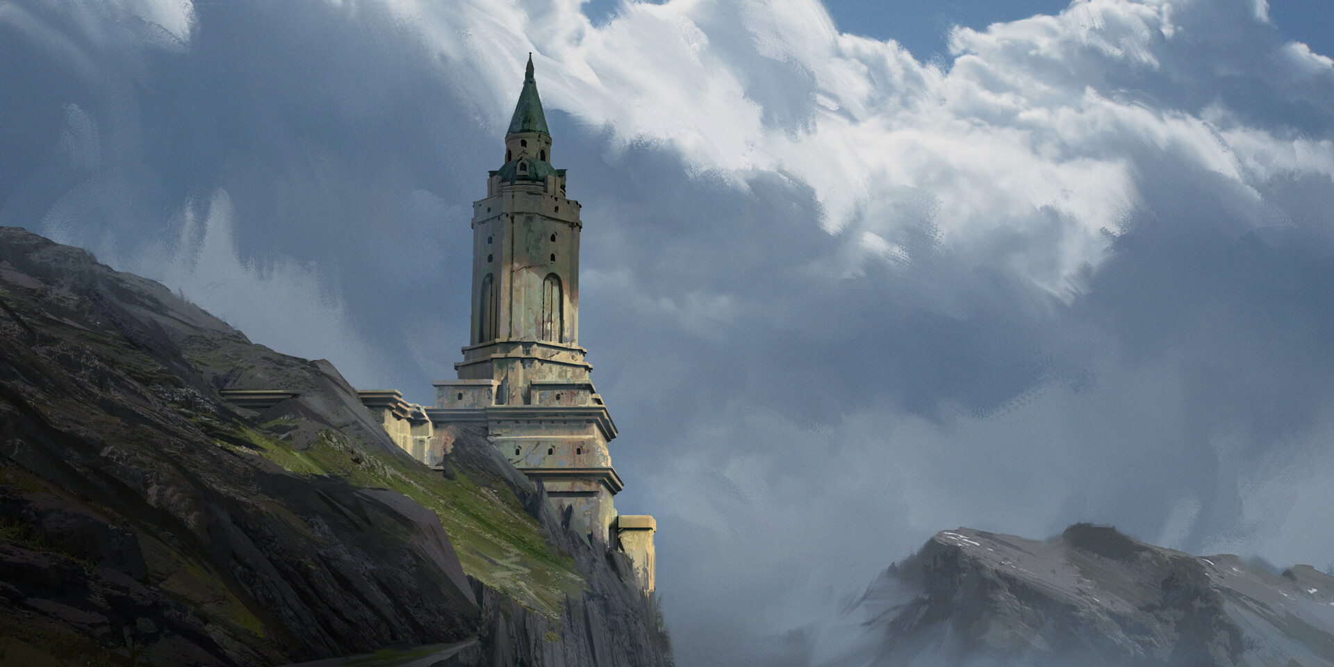 ArtStation - Tower on a Cliff