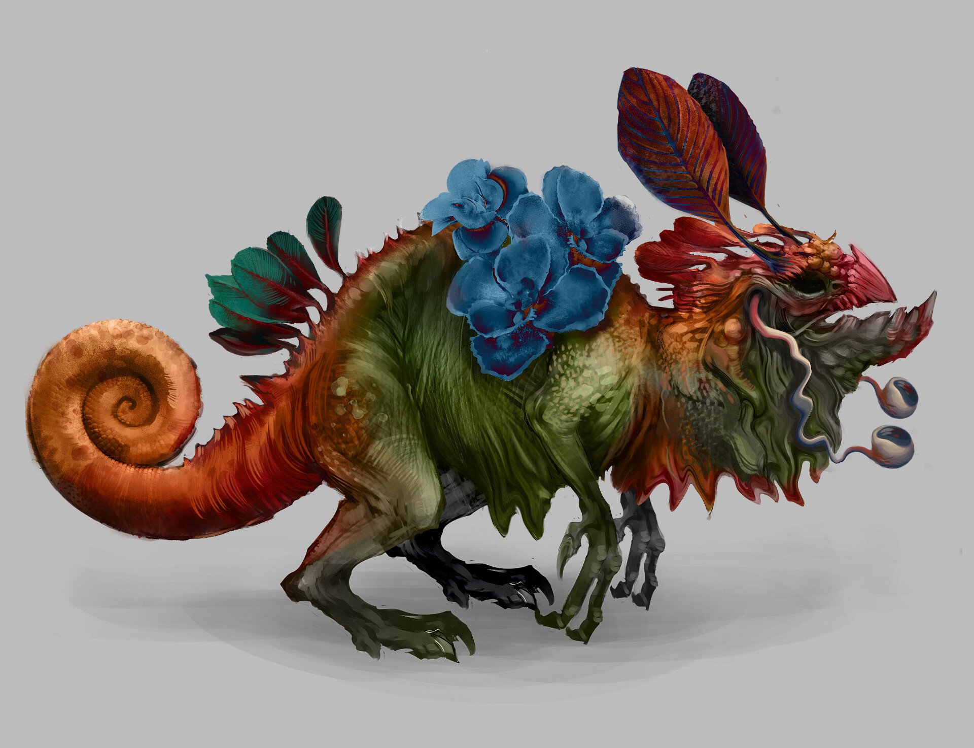 ArtStation - Wingless cockatrice