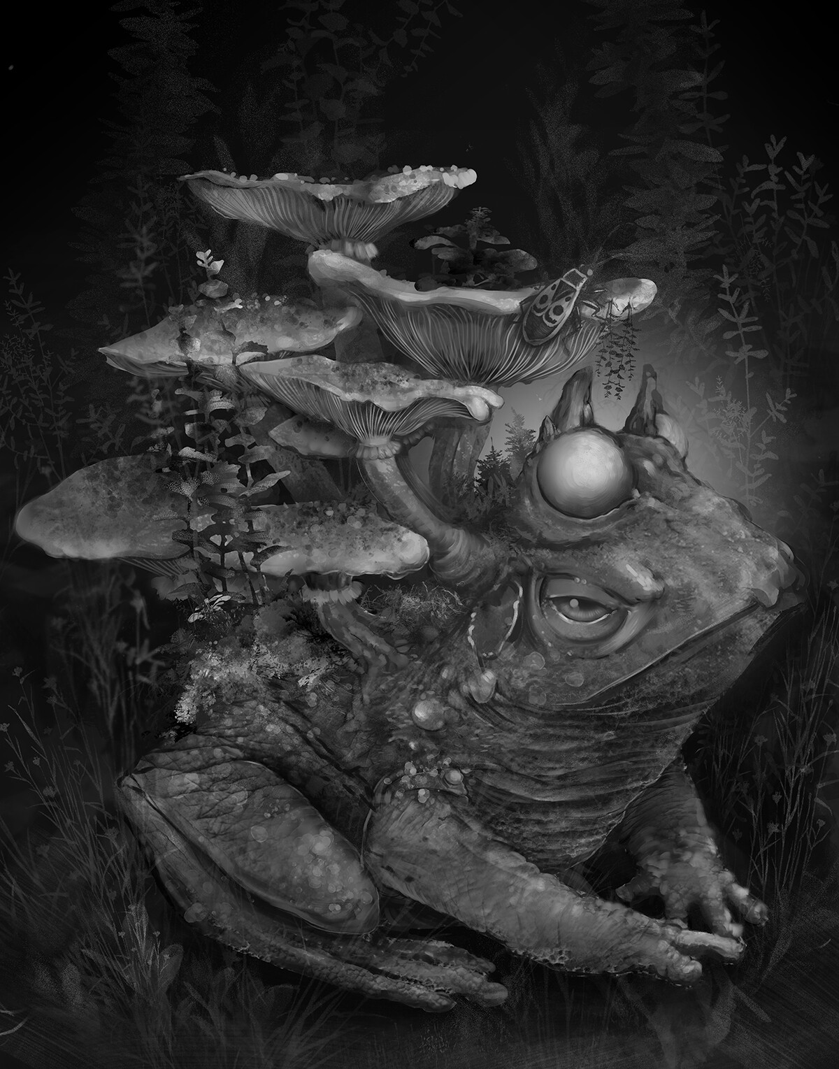 ArtStation - The great horned frog