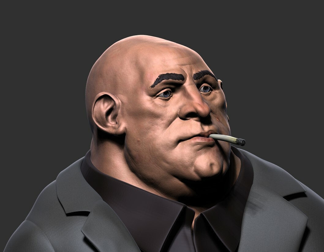 ArtStation - bald fella
