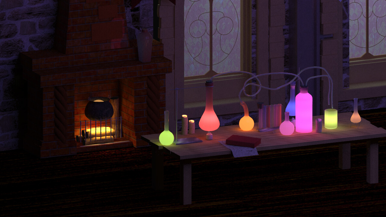 ArtStation - Alchemist's Room - Cuarto de Alquimista