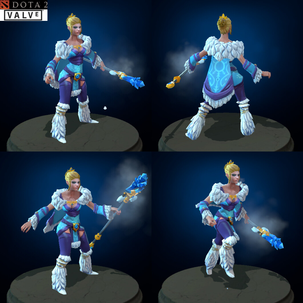Amber Gould - Arctic Fox set for Dota 2 Crystal Maiden