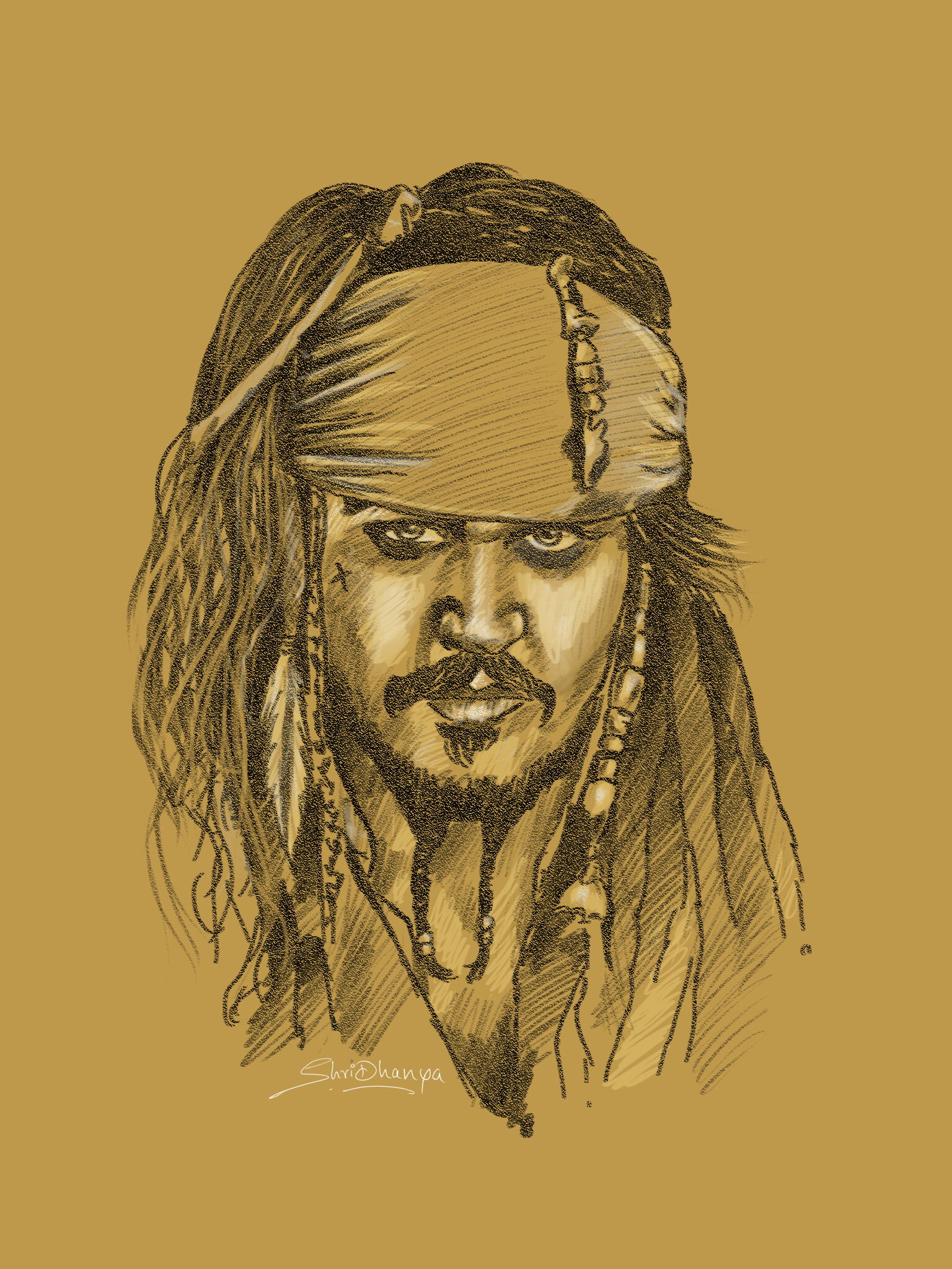 ArtStation - Portrait of Jack Sparrow