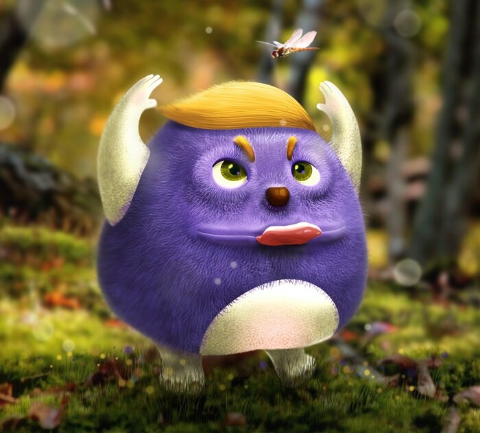 ArtStation - Cute Violet Monster