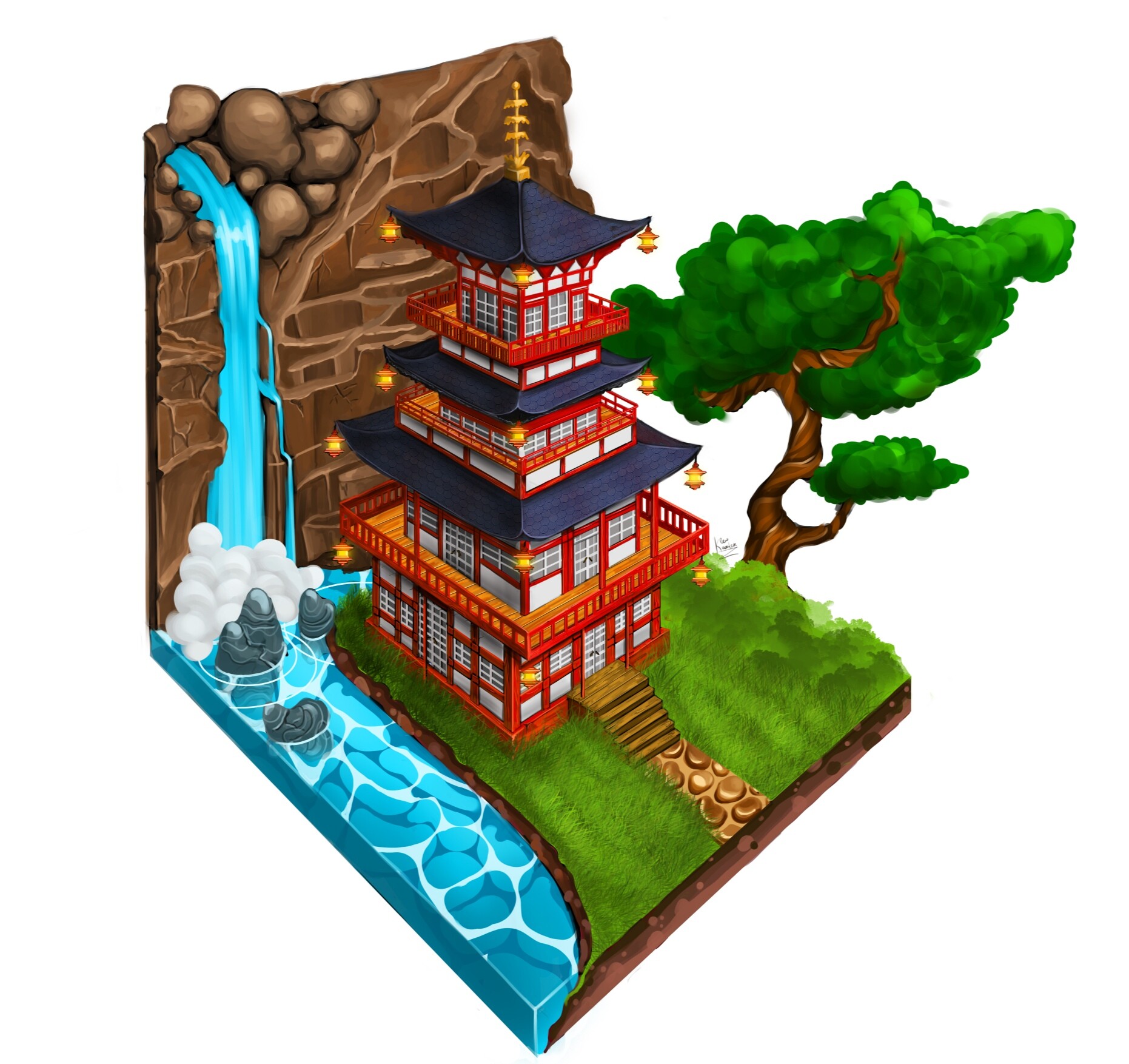 ArtStation - Japanese house