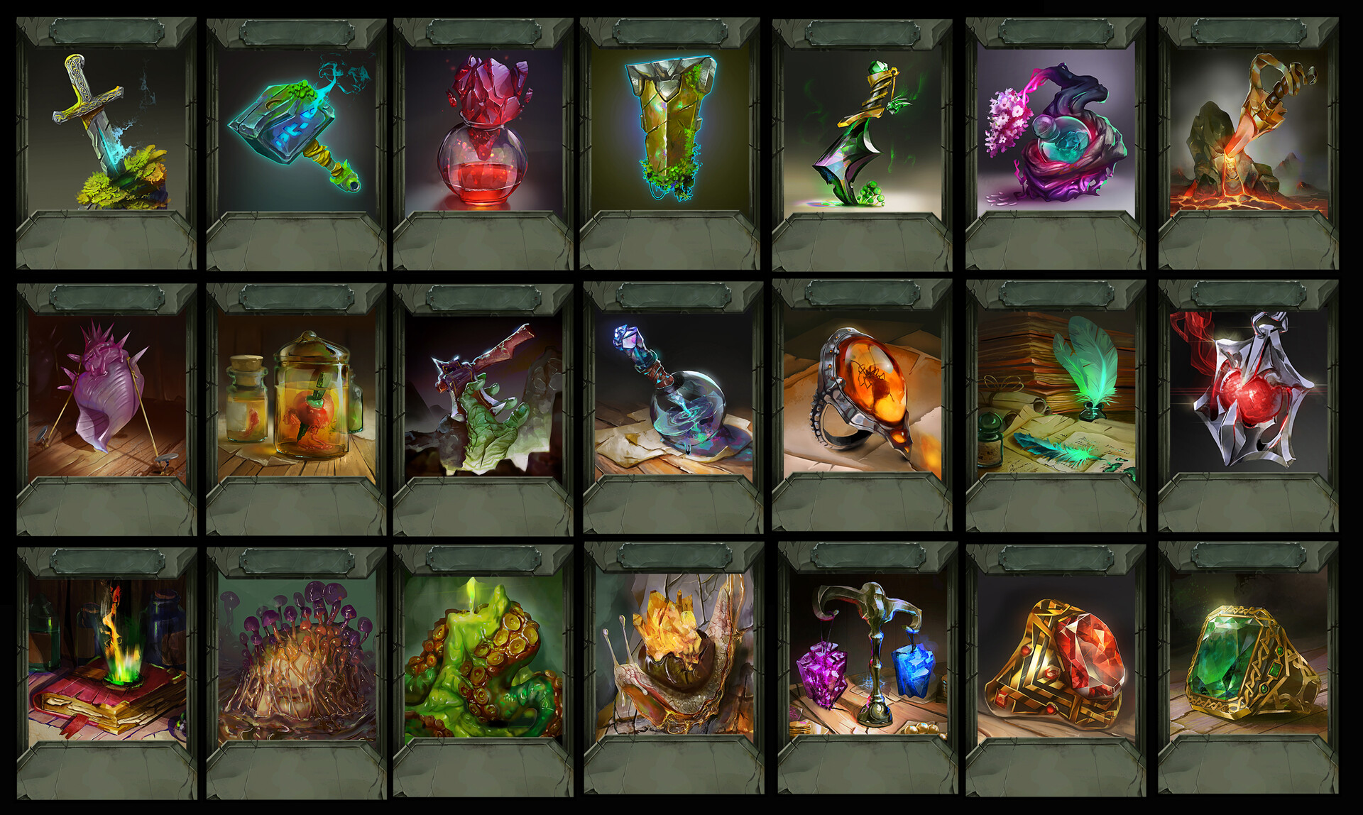 ArtStation - All the 22 card project.