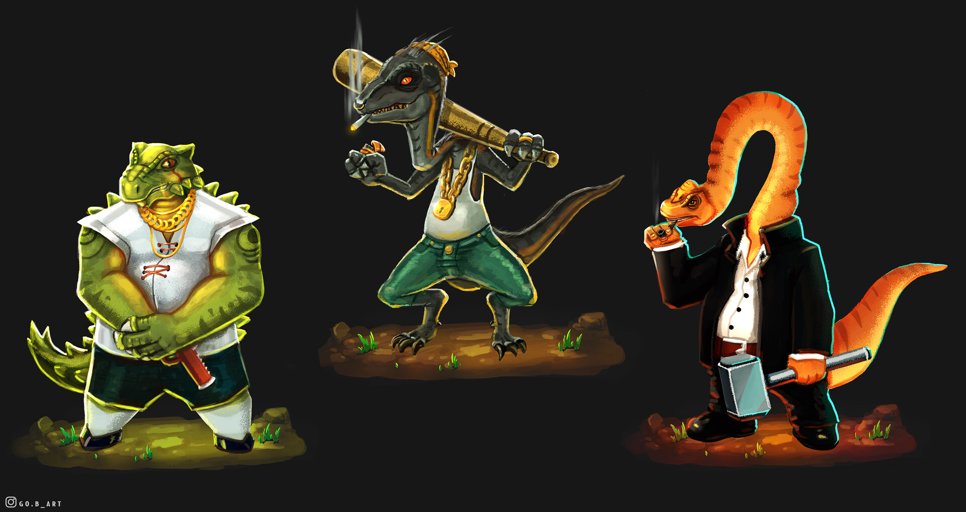 ArtStation - Dino gang
