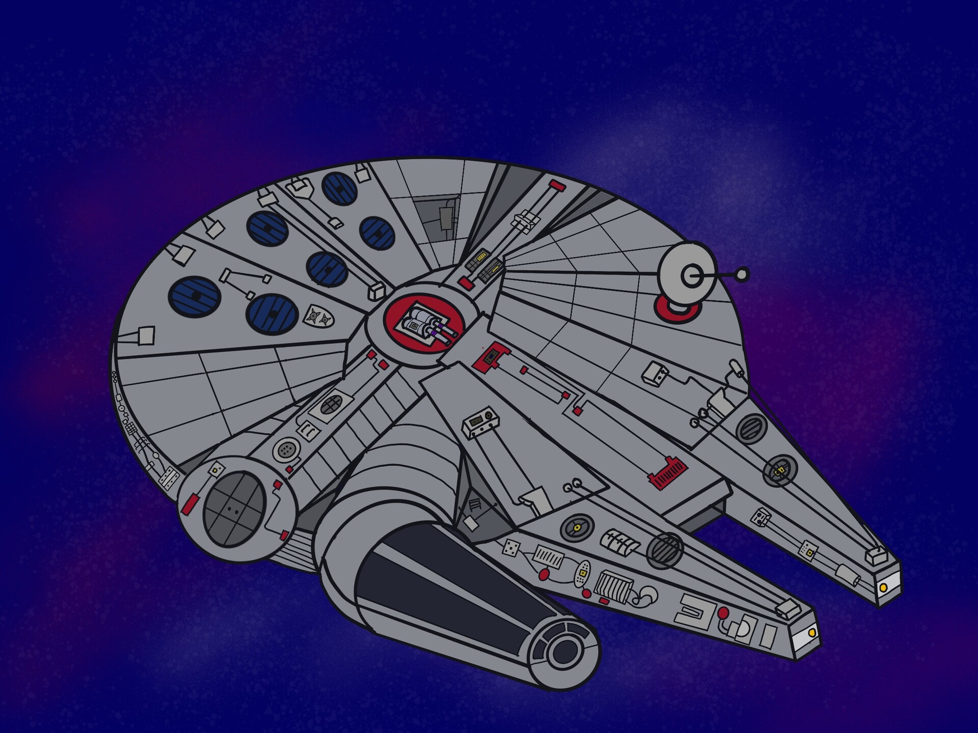 ArtStation - Millennium Falcon