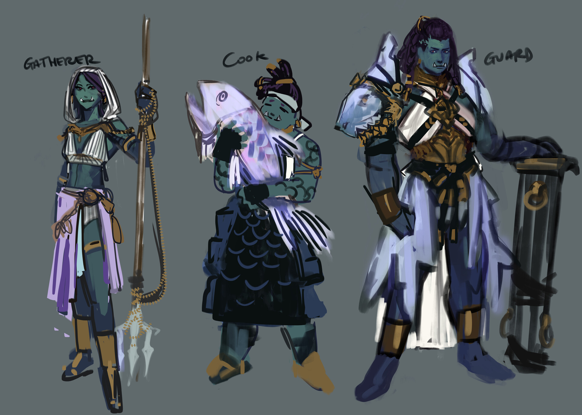 Giulia Carli - Character Sketches - 2019