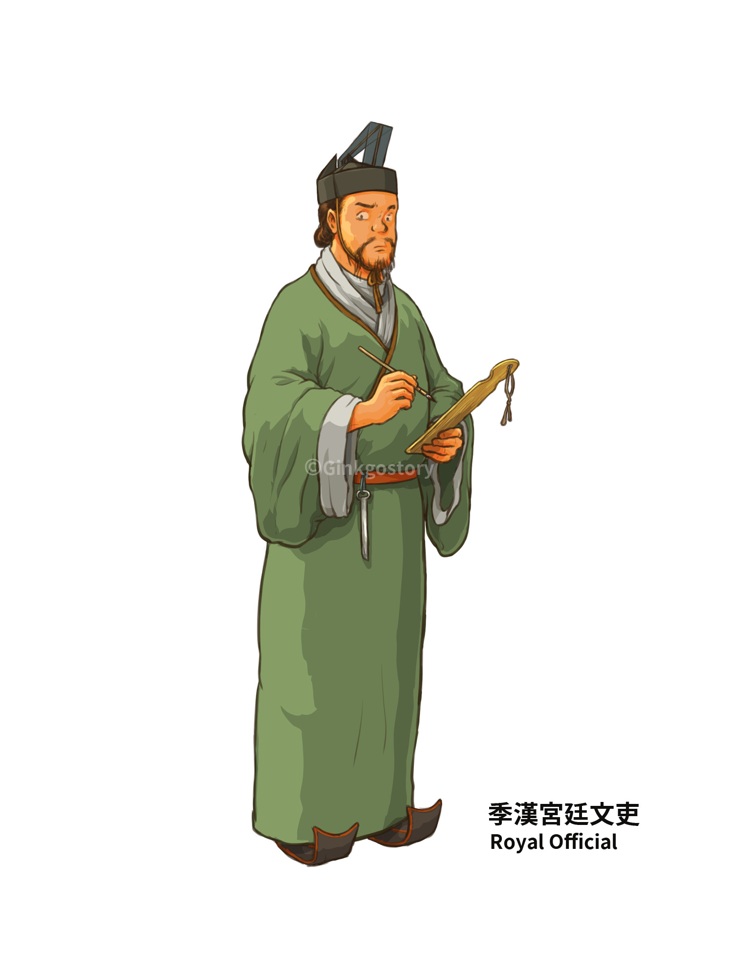 ArtStation - THREE KINGDOMS CHARACTER 08: SHU HAN ROYAL OFFICIAL 三国时代人物 ...