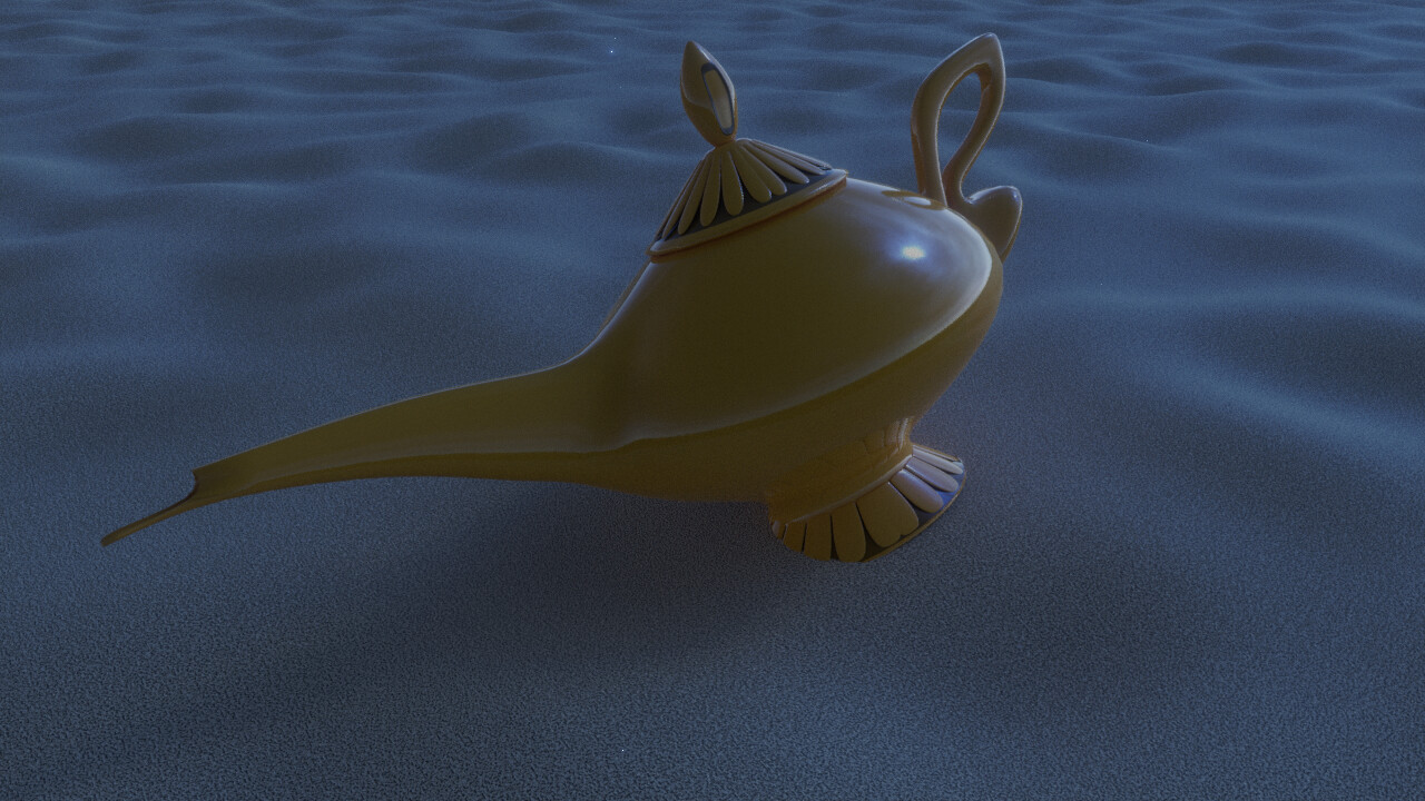 ArtStation - The Genie's Lamp (Robin Williams Tributes)