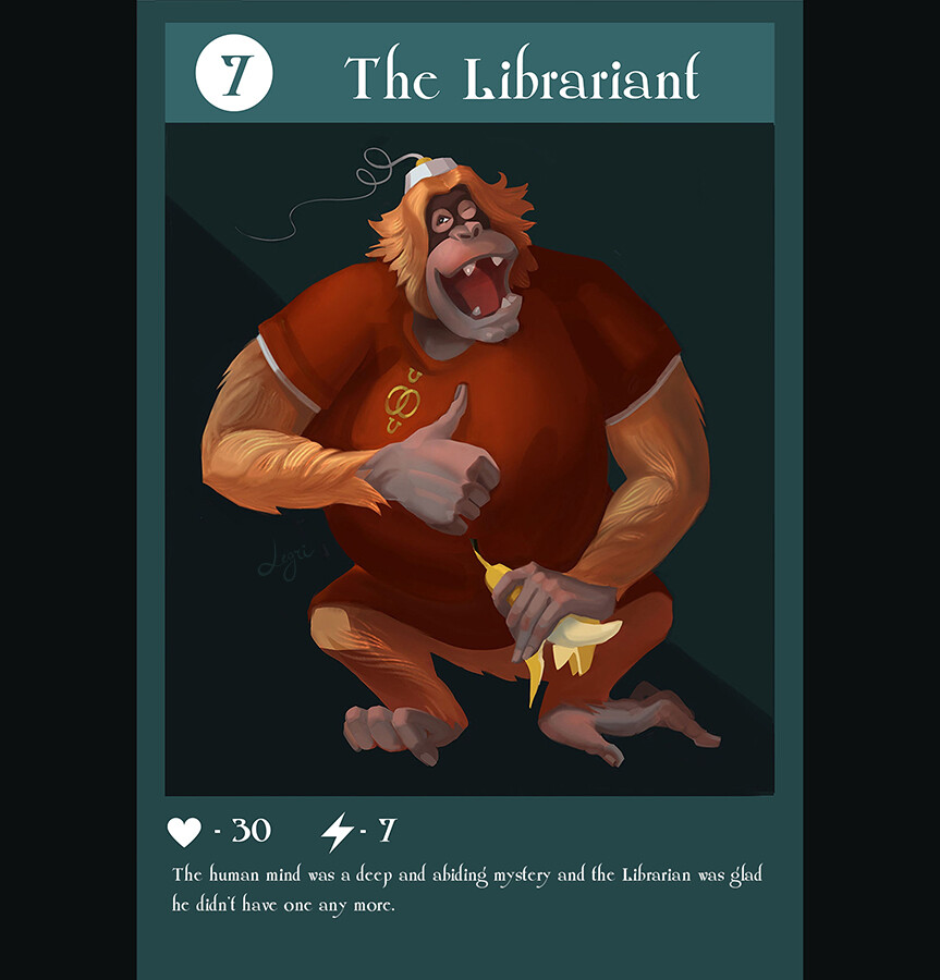 Elena Grishchenko - Librarian. "Unseen academicals" board game project.