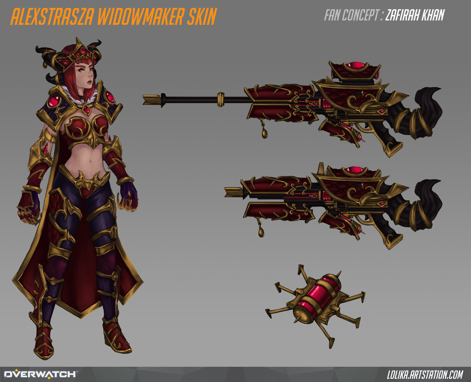 Zafirah - Alexstrasza Widowmaker Skin