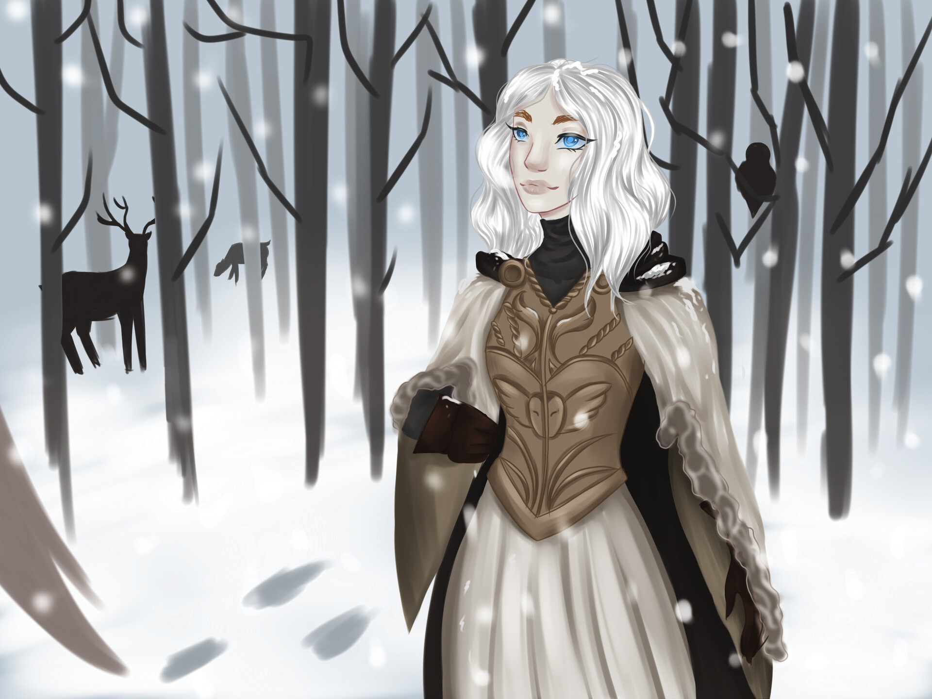 ArtStation - Snow girl