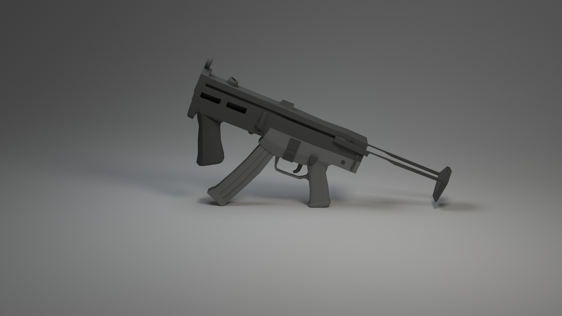 ArtStation - Low Poly Gun